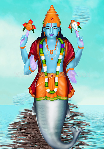 Matsya Avatar of lord Vishnu ,Legend of Matsya Avatar – AstroPedia