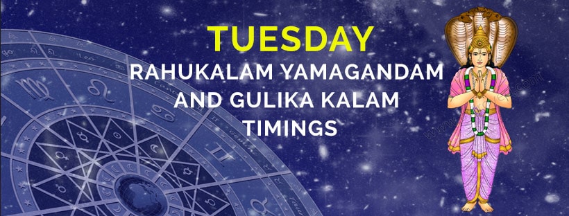 Tuesday Rahukalam Timings - Yamagandam Time on Tuesday –Astropedia