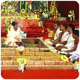 6 Priest Shatru Samhara Moola Mantra Fire Lab with Adho Mukha Shatru S