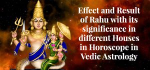 Effects of Rahu in 12 Houses of Kundli or Birth Chart